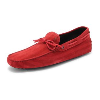 Tod's Mocassino Stripes Suede Loafer - - Shoes - Herren - Rot - 42 EU