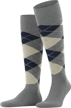 Burlington King M Kh coton fantaisie 1 paire, Chaussettes longues Homme, Gris Light Grey Melange 3393, 40-46