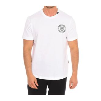 Plein Sport Homme, Tops, Blanc, Taille: L T-shirt à Manches Courtes avec Impression de Marque