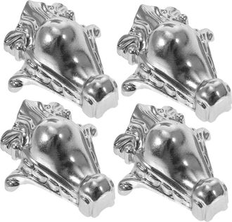 Artibetter Boxf&uuml;&szlig;e Silber Runde Ecksch&uuml;tzer Schmuckk&auml;stchen Hardware Vintage Bein Dekorative F&uuml;&szlig;e