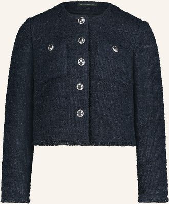 Betty Barclay Kastenjacke Aus Boucl&eacute; Mit Glitzergarn blau