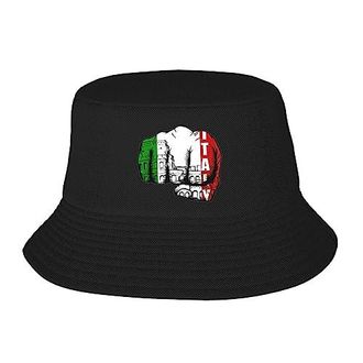 Generic Chapeau De Seau Unisexe Colis&eacute;e Romain Drapeau Italien Poing De Puissance Chapeau De Soleil Mode Respirant Bonnet Soleil, pour Plage, Chasse, Le Campi