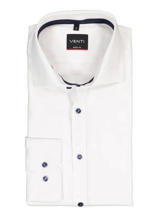 Venti Herren Hemd wei&szlig; Baumwoll-Stretch