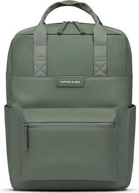 Kapten & Son sac &agrave; dos de loisirs pour ordinateur portable Bergen Backpack 15L Dusty Green vert fonc&eacute;