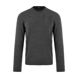 Drumohr D7M103 Pullover - - Knitwear - Herren - Grau - 2XL