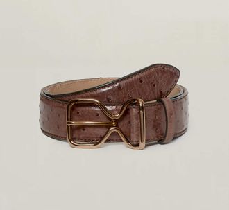 Reptiles House Elise - Straußengürtel - Braun