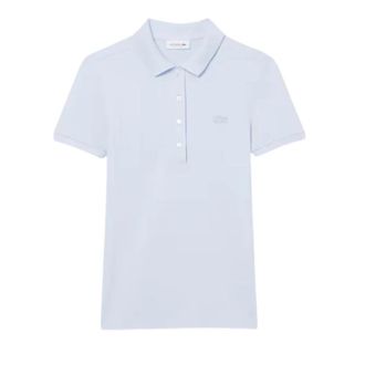 Lacoste L.12.D Slim Fit Stretch Petit Pique Polohemd - - Tops - Damen - Blau - XL