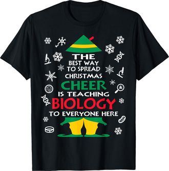 MathWare The Best Way to Spread Christmas Cheer Teaching Biologie T-Shirt