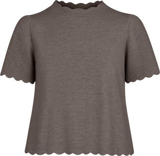 Vila Vinikolina O-Neck S/S Knit Top - Noos