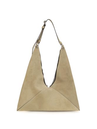 Moschino Suede Hobo Bag - Beige
