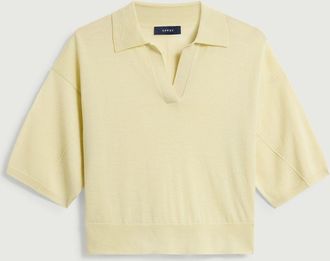 SOEUR PULL ELTON JAUNE P&Acirc;LE