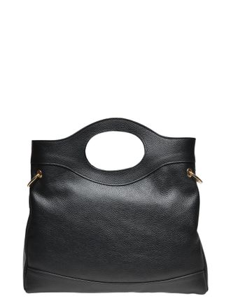 Anna Luchini Schwarz Rindsledertasche