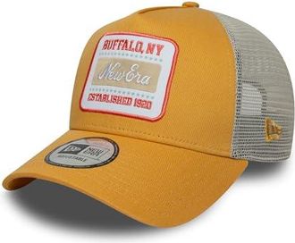 New Era A-Frame Trucker Cap Buffalo N.Y. Patch Jaune