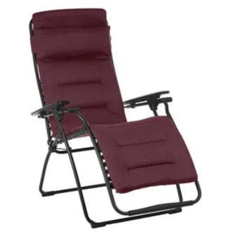 Lafuma Mobilier Lafuma Mobilier - Gepolsterte Zero-Gravity-Relaxliege-Garten - Futura - AirComfort - Rot Bordeaux