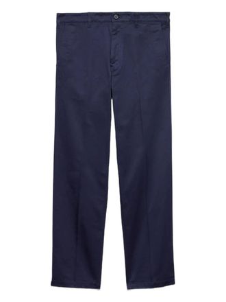 Prada pantalon chino en coton - Bleu