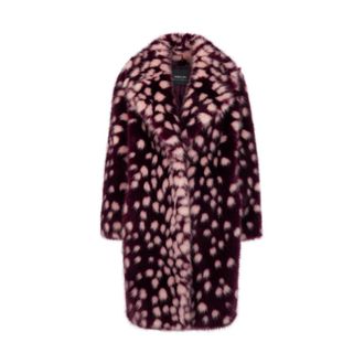 Marc Cain Faux Fur Coat - - Jackets - Damen - Mehrfarbig - L