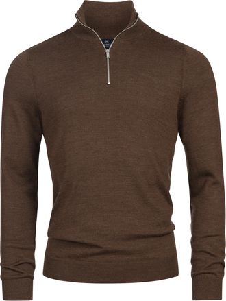 Kronstadt Herren KSJohannes Merino Half Zip Knit Strickpullover aus 100% Merinowolle mit Half-Zip | Herrenpullover Feinstrickpullover f&uuml;r M&auml;nner Monks Robe, M