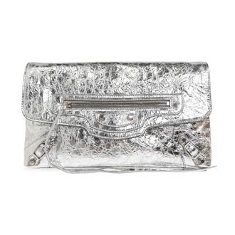 Balenciaga Le City Clutch Metallized - - Bags - Damen - Grau - ONE SIZE