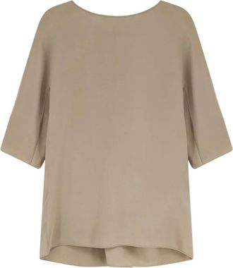 Max Mara Femme, Blouses et Chemises, Beige, Taille: 38 FR Mxegattini Blouse