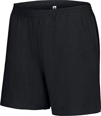 PROACT Short Jersey Sport Femme - Noir, L, Femme