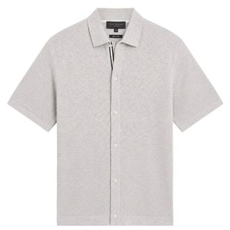 Ted Baker Connyr Graues Regular Button Through Hemd