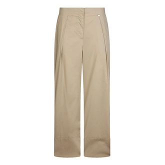 Liu Jo Flared Poplin Hosen - - Trousers - Damen - Grau - L