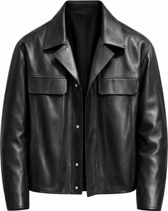 Lardini Homme, Vestes, Noir, Taille: L Paluc Leather Jacket