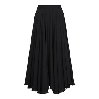 Blanca Vita Femme, Jupes, Noir, Taille: 38 FR Jupe Midi &Eacute;vas&eacute;e