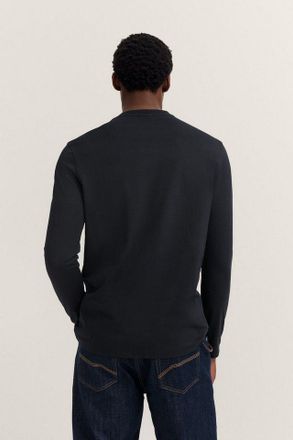 Bugatti Longsweatshirt Rundhals im Modern Fit aus Baumwolle