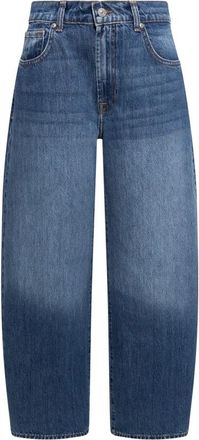 7 For All Mankind Bonnie Curvilinear Jeans - - Jeans - Damen - Blau - W25