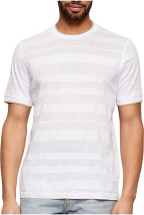 Karl Lagerfeld Homme, Tops, Blanc, Taille: XL T-shirt &agrave; col rond