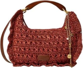 Twinset Femme, Sacs, Brun, Taille: ONE Size Croissant Hobo Bag