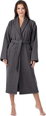 Ladeheid Peignoir de Bain Éponge 100% Coton Femme LA40-227 (Graphite (D07), M)