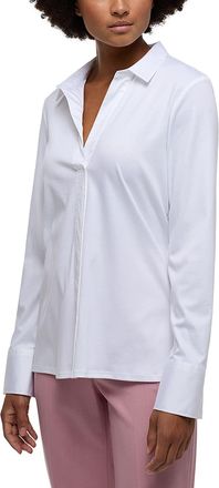 Eterna Female Jersey Shirt Bluse unifarben Regular FIT 50_D_1/1, 1/1, weiß