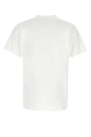 A Bathing Ape Whitexblue Exterior: Cotton T-Shirt T-shirts And Polos