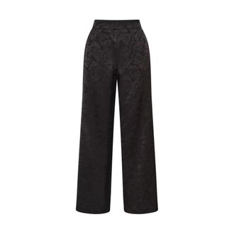 Maliparmi Damask Jacquard Hose - - Trousers - Damen - Schwarzk - S