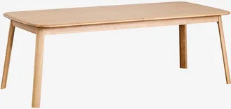 Sklum Sklum - Rechteckiger Esstisch 220-320x95 cm ausziehbar aus Treveris-Holz Braun Eiche