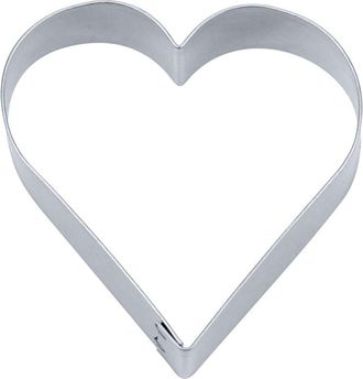Städter 051072 Ausstechform -Herz, Weißblech, Durchmesser 15 cm, Silber, 15 x 15 x 3 cm