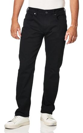Buffalo David Bitton Men Six Slim Straight-Leg Jean (42X30, Black)