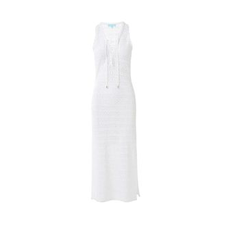 Melissa Odabash Wei&szlig;e Geh&auml;keltes Maxi Strandkleid - - Dresses - Damen - Wei&szlig; - S