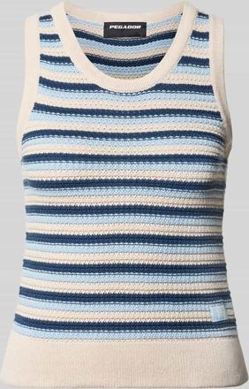 Pegador Stricktop im Allover-Look mit Rundhalsausschnitt