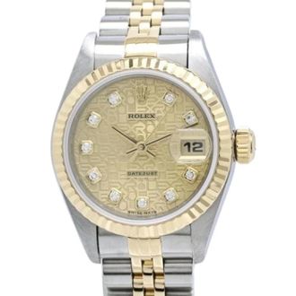 Rolex Montre vintage Pre-owned 69173G - Femme - Pre-owned - Jaune - Taille: ONE Size