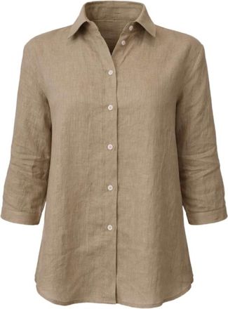 Marella Femme, Blouses et Chemises, Beige, Taille: 42 FR Chemises