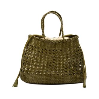 Dragon Diffusion Santa Cano 3.5mm Cannage Weave Bag - - Bags - Damen - Gr&uuml;n - ONE SIZE