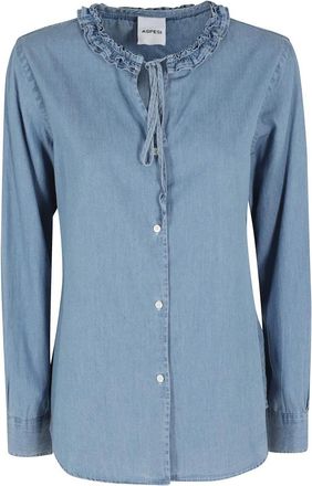 Aspesi Femme, Blouses et Chemises, Bleu, Taille: 40 FR Camicia Mod 5447