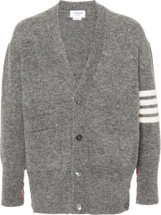 Thom Browne cardigan à 4 bandes signature - Gris