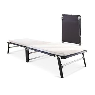 Jay-Be Jay-Be Compact Lit pliant avec matelas en fibre &eacute;lectronique, simple, Noir