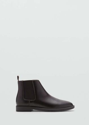 Mango Chelsea boots simili-cuir marron - Homme - 43 - MANGO MAN