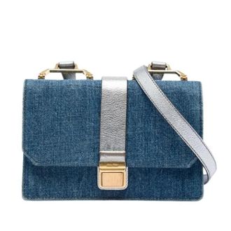 Miu Miu Pre-owned Denim schultertasche - - Pre-owned - Damen - Blau - ONE SIZE