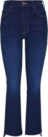 Mother Jeans mit asymmetrischem Saum - Blau